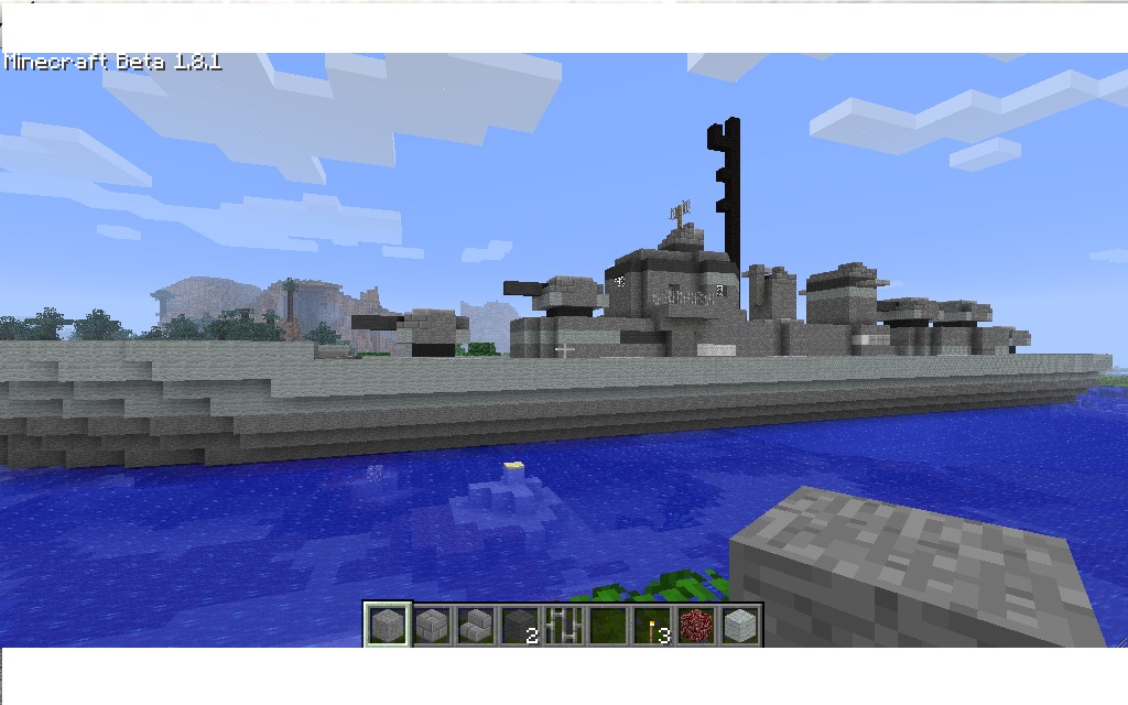 Fletcher class destroyer Minecraft Map